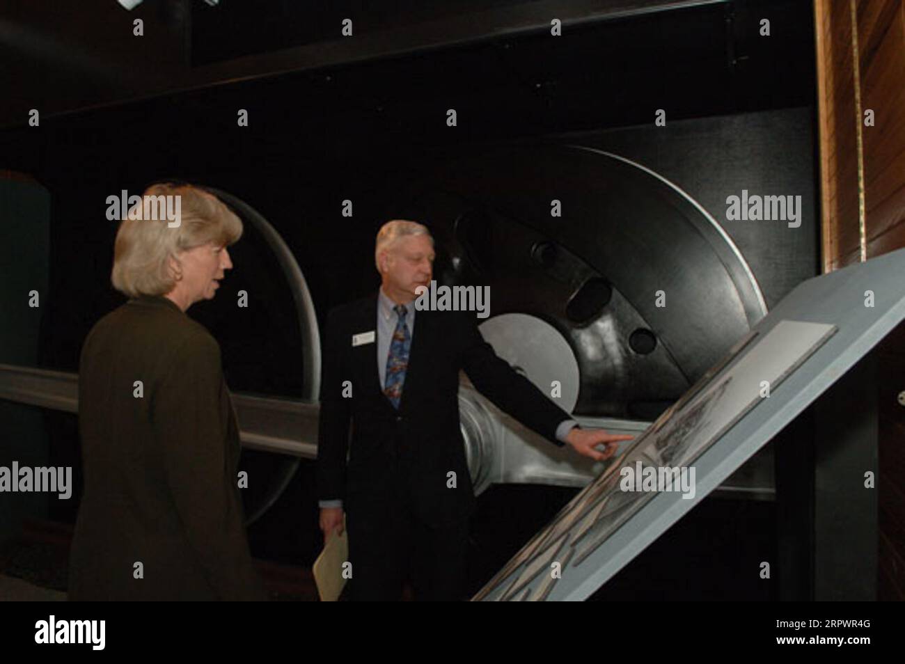 Secretary Gale Norton, left, accompanied by the Chief Executive Officer ...