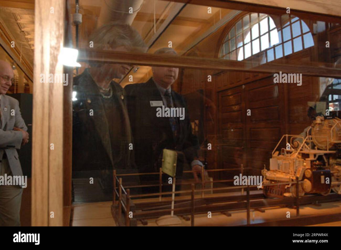 Secretary Gale Norton, left, accompanied by the Chief Executive Officer ...