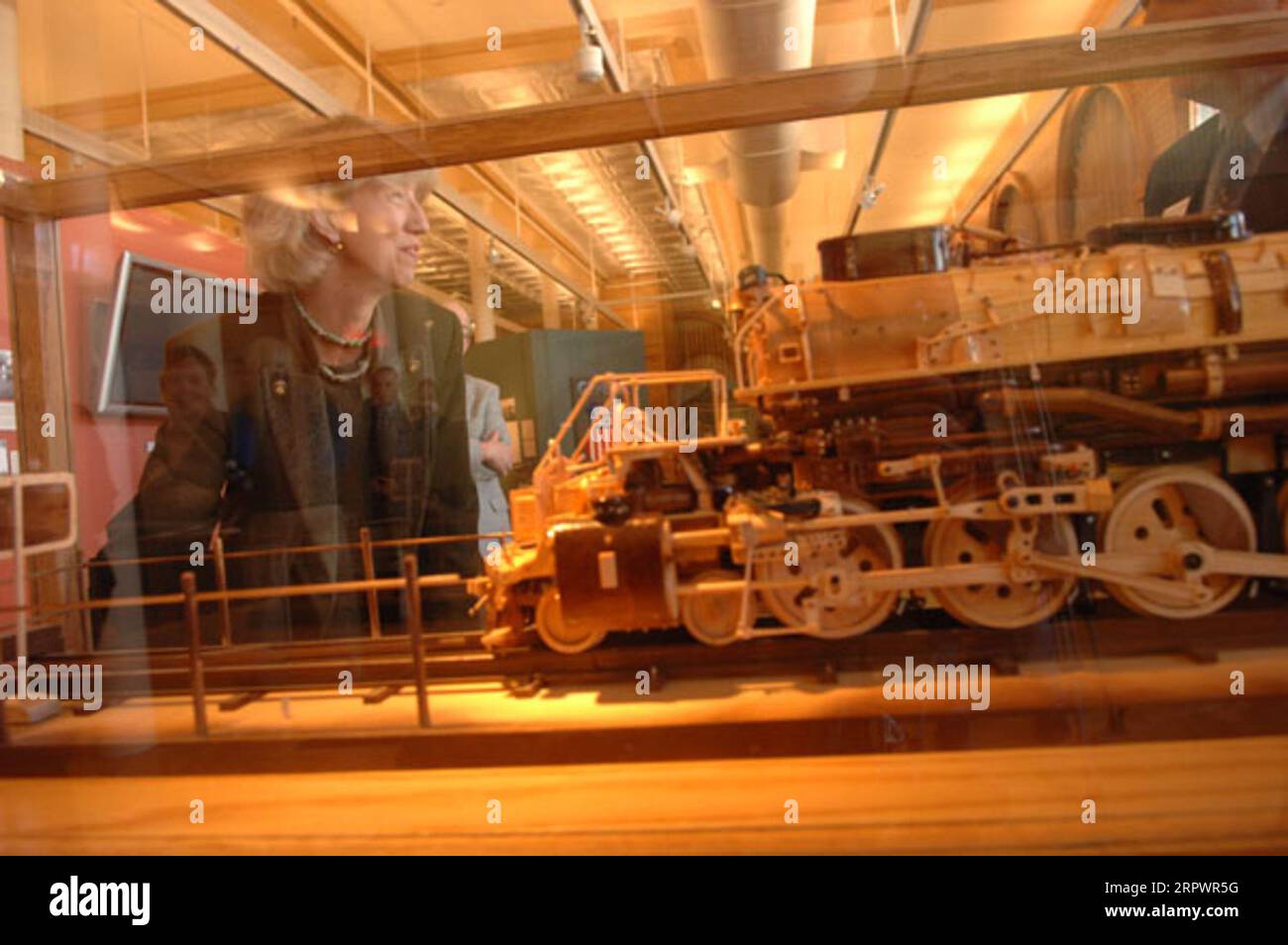 Secretary Gale Norton, left, accompanied by the Chief Executive Officer ...