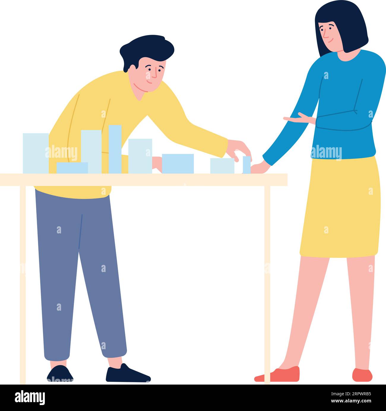 Architects Constructing Building Model City Maquette Work Stock Vector Image And Art Alamy