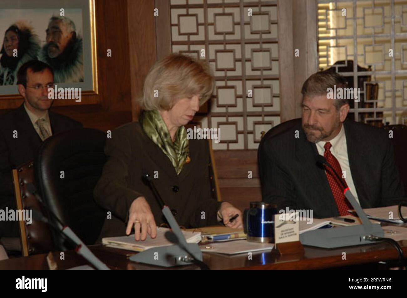 Secretary Gale Norton, left, and Fish and Wildlife Service Director H ...