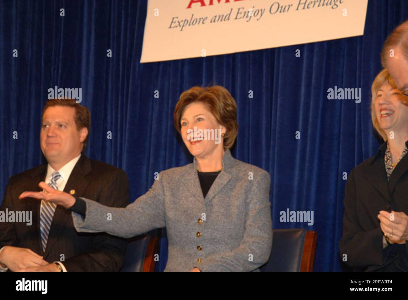 Ohio Congressman Michael Turner, with First Lady Laura Bush and ...