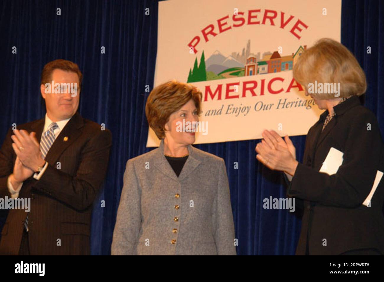 Ohio Congressman Michael Turner, with First Lady Laura Bush and ...
