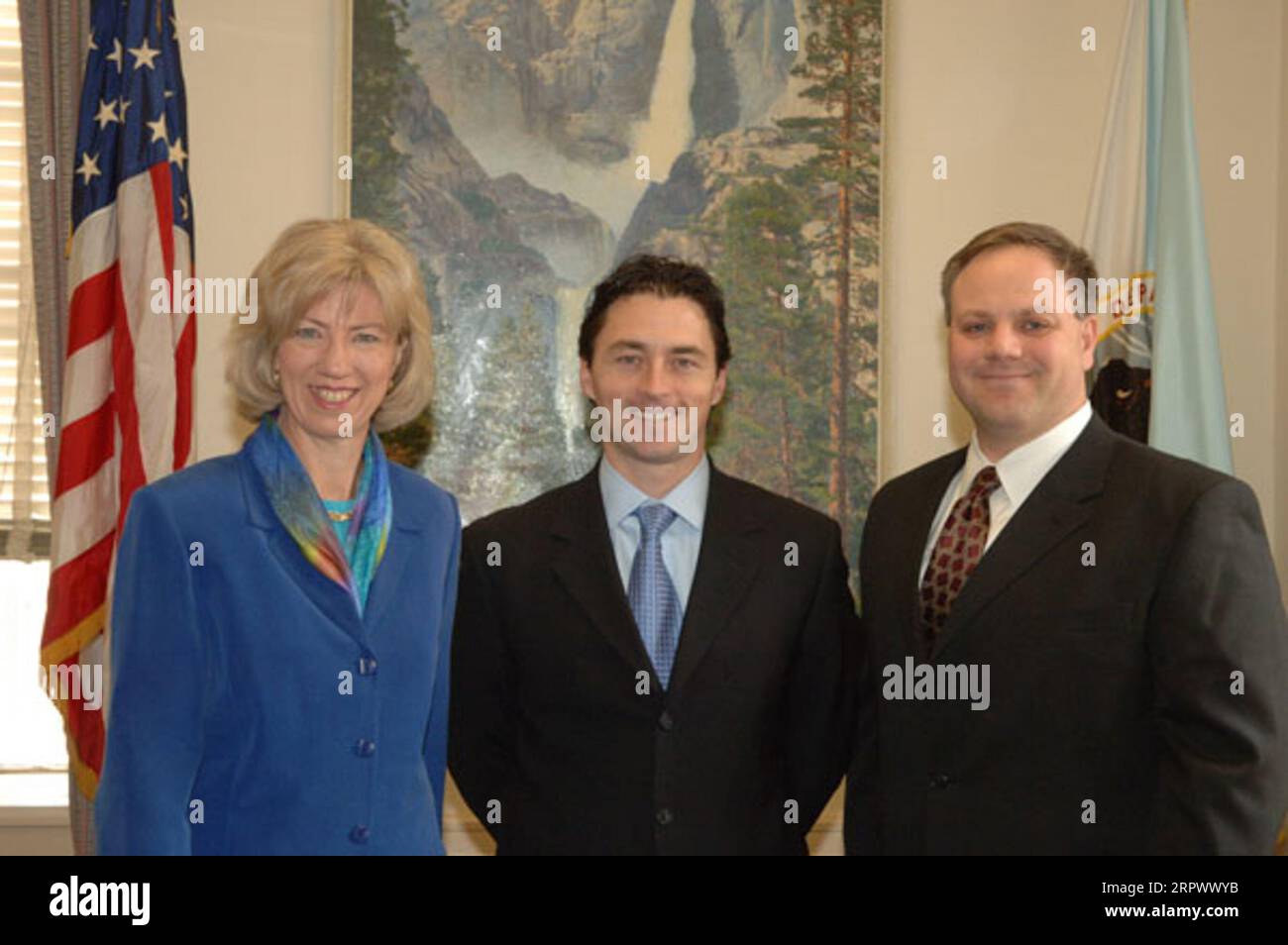 Secretary Gale Norton with Department of Interior staff during Interior ...