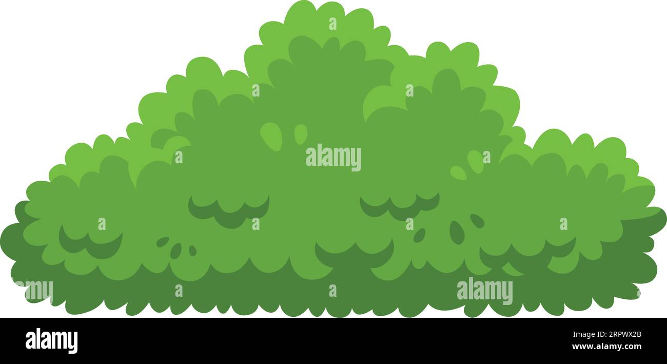 Cartoon bush. Landscape element. Park green botany Stock Vector Image ...