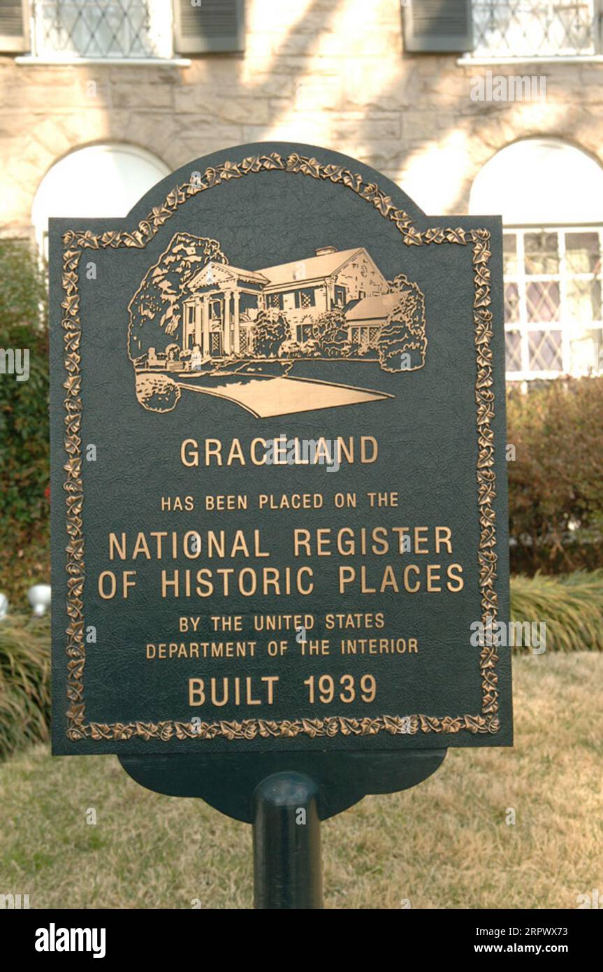 Graceland Mansion, home of Elvis Presley in Memphis, Tennessee ...