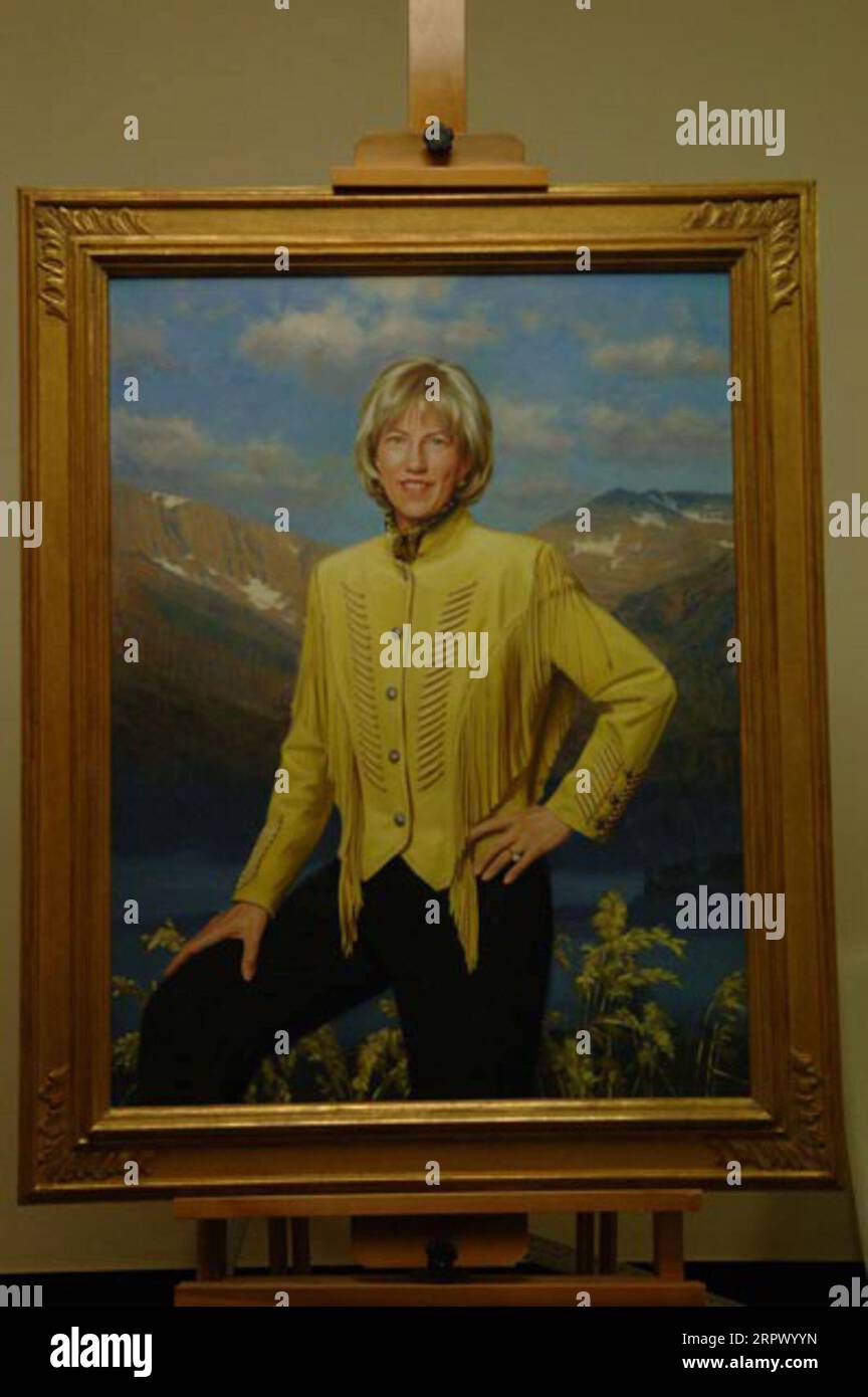 Painted portrait of Secretary Gale Norton at Department of Interior ...