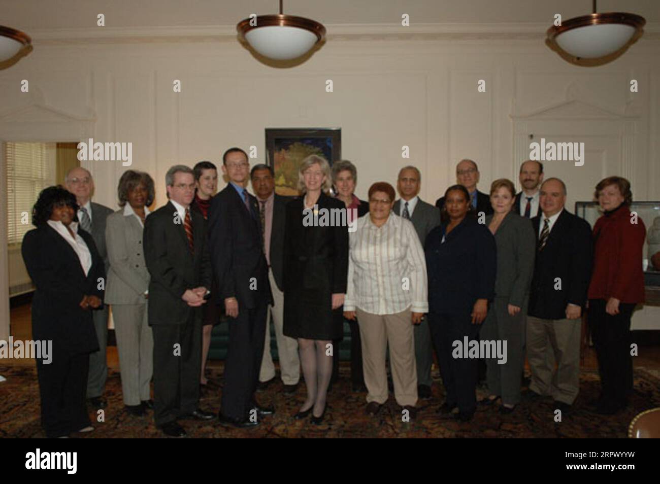 Secretary Gale Norton with Department of Interior staff during Interior ...