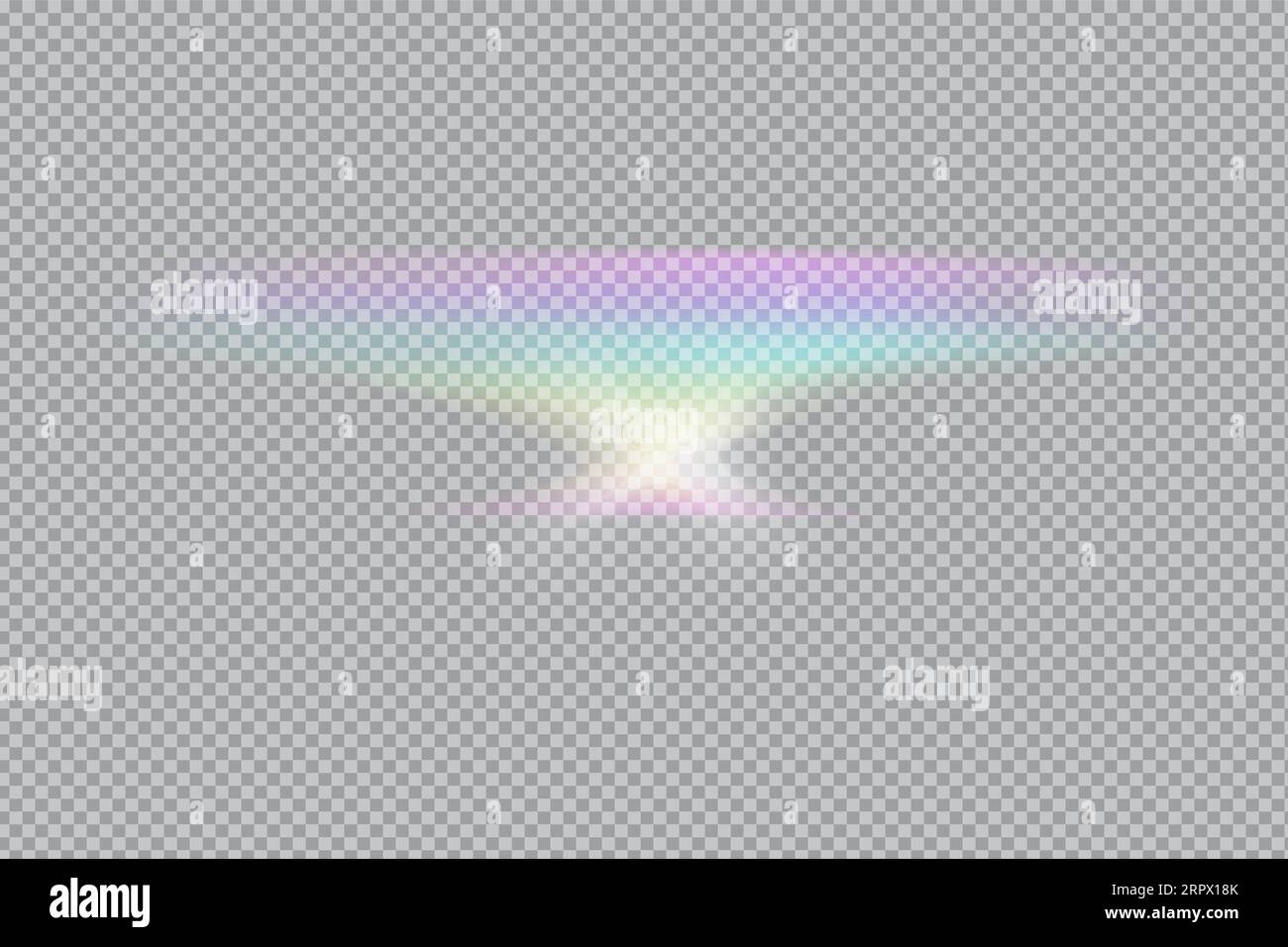 prism rainbow light. Overlay light effect.Stock vector illustration in realistic style Stock ...
