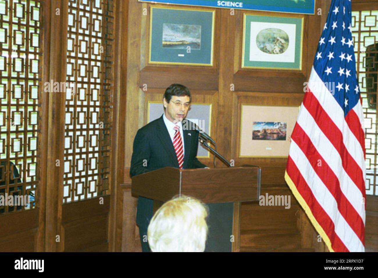 Israel's Ambassador to the U.S., Daniel Ayalon, speaking at Department ...