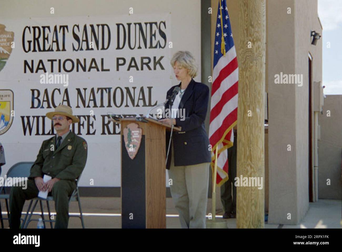 Designation ceremony, featuring Secretary Gale Norton with Great Sand ...