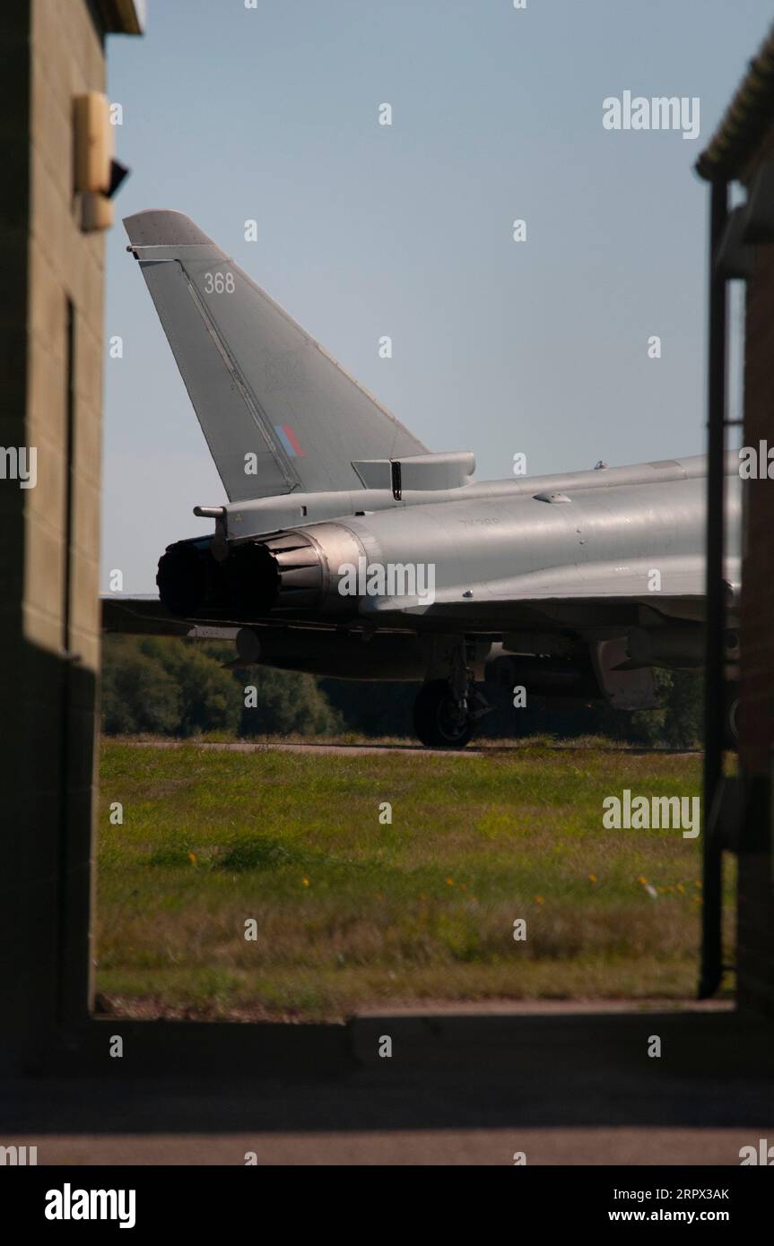 Coningsby, UK. 5th Sep, 2023. RAF Typhoon aircraft practicing at RAF ...