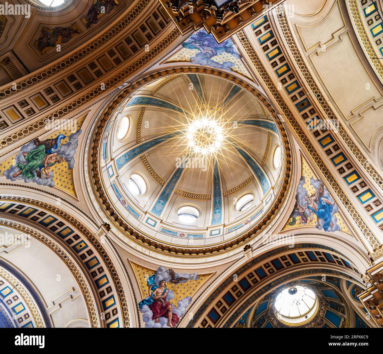 Cupola of Brompton Oratory, a large neo-classical Catholic Church in ...