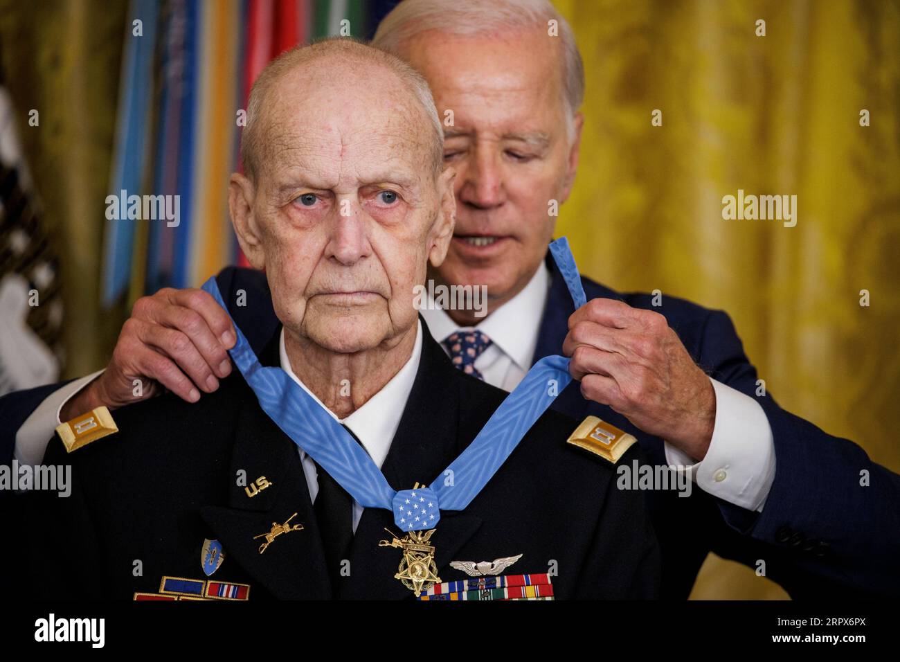 United States President Joe Biden presents the Medal of Honor to U.S ...