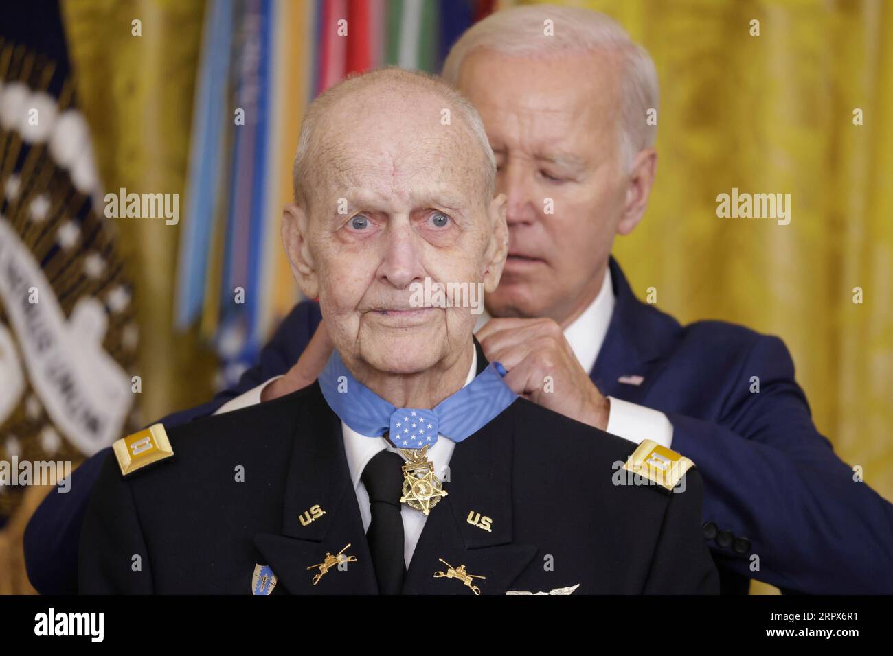 United States President Joe Biden presents the Medal of Honor to U.S ...