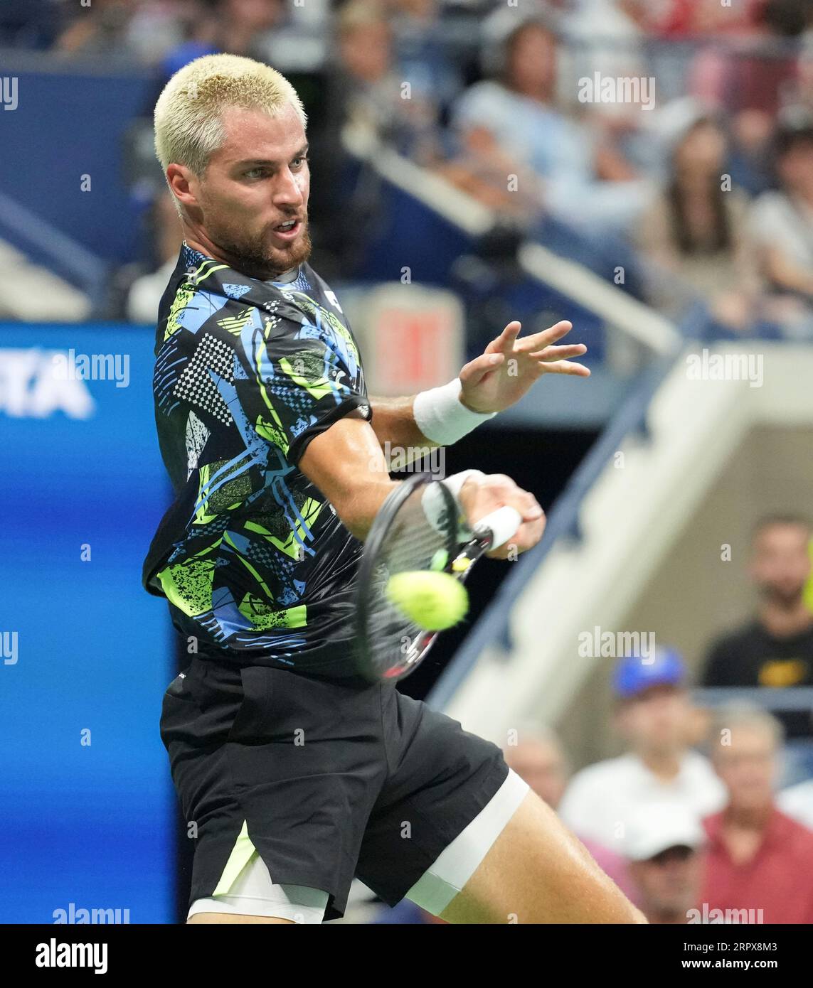 September 3, 2023: Borna Gojo (CRO) loses to Novak Djokovic (SRB), 6-2 ...