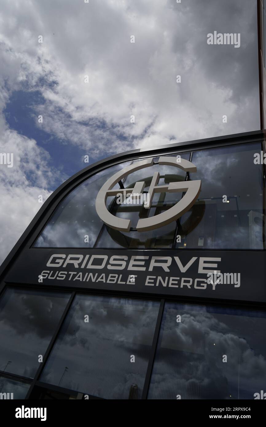 Gridserve service area and vehicle charging point , Postwick, Norwich ...