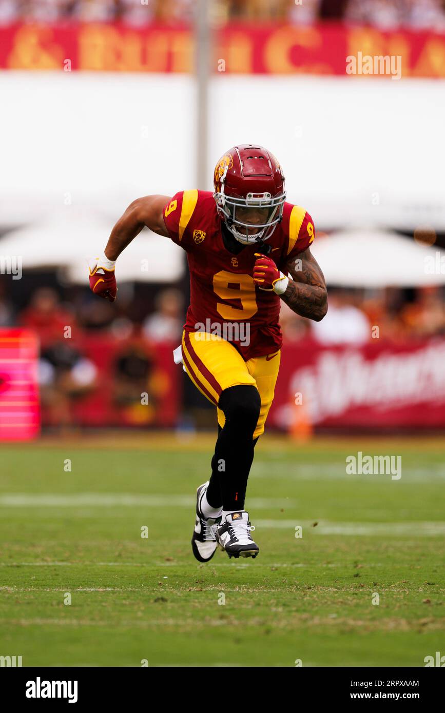 USC Trojans wide receiver Michael Jackson III (9) runs a route during ...