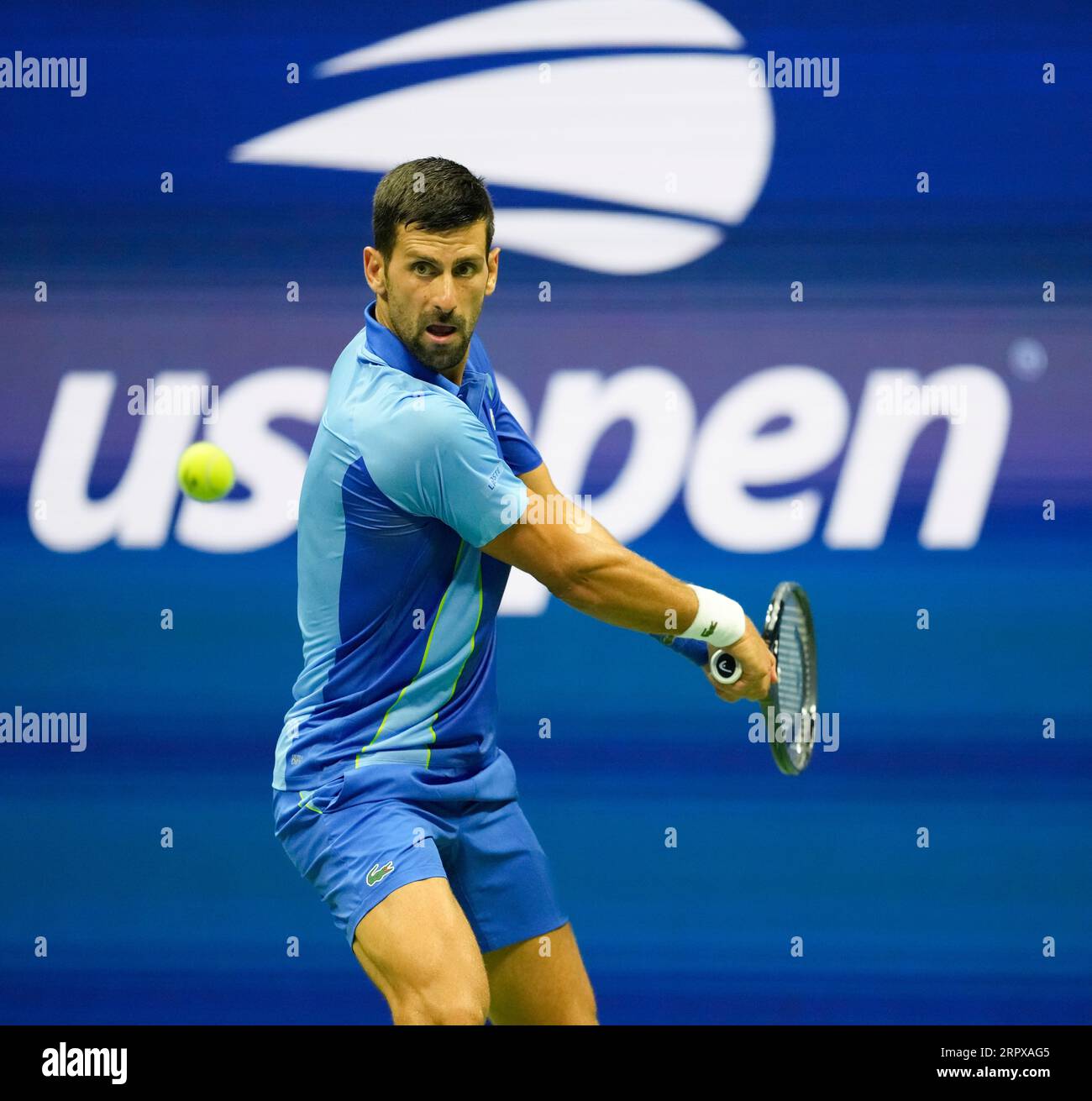 September 3,2023: Novak Djokovic (SRB) defeated Borna Gojo (CRO) 6-2, 7 ...