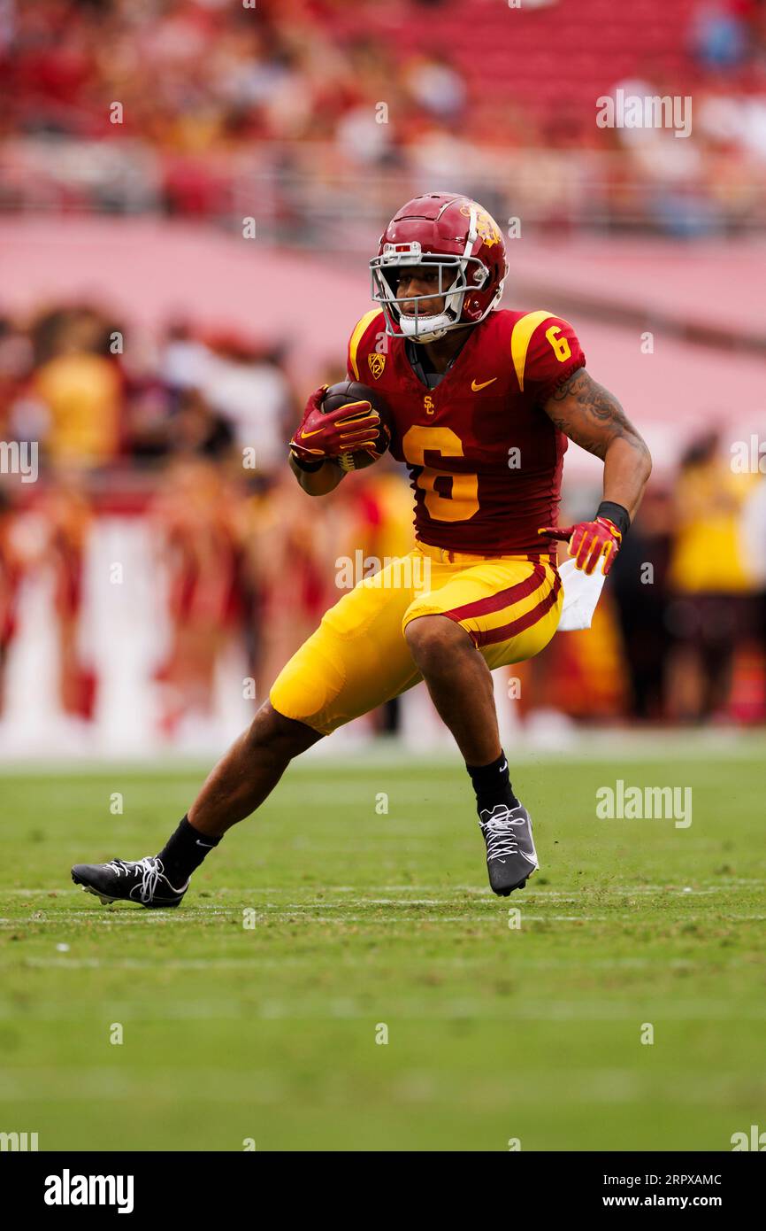 USC Trojans running back Austin Jones (6) runs with the ball during the ...