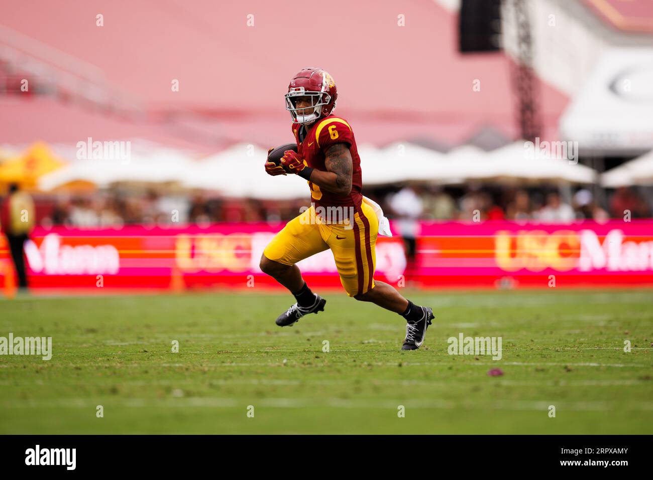 USC Trojans running back Austin Jones (6) runs with the ball during the ...