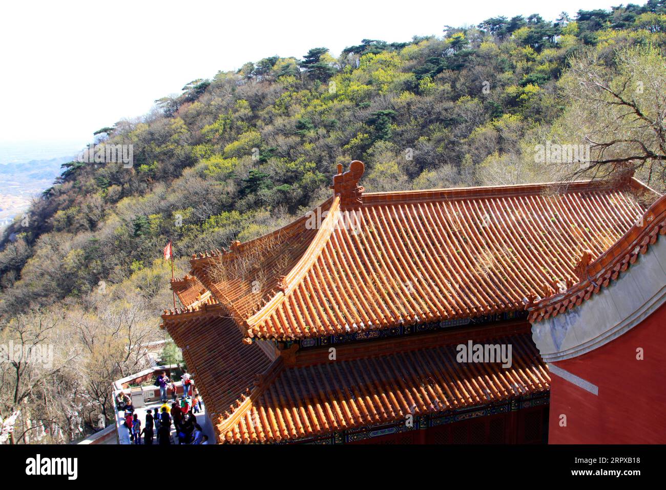 traditional Chinese style temple architecture landscape, tianjin, china ...