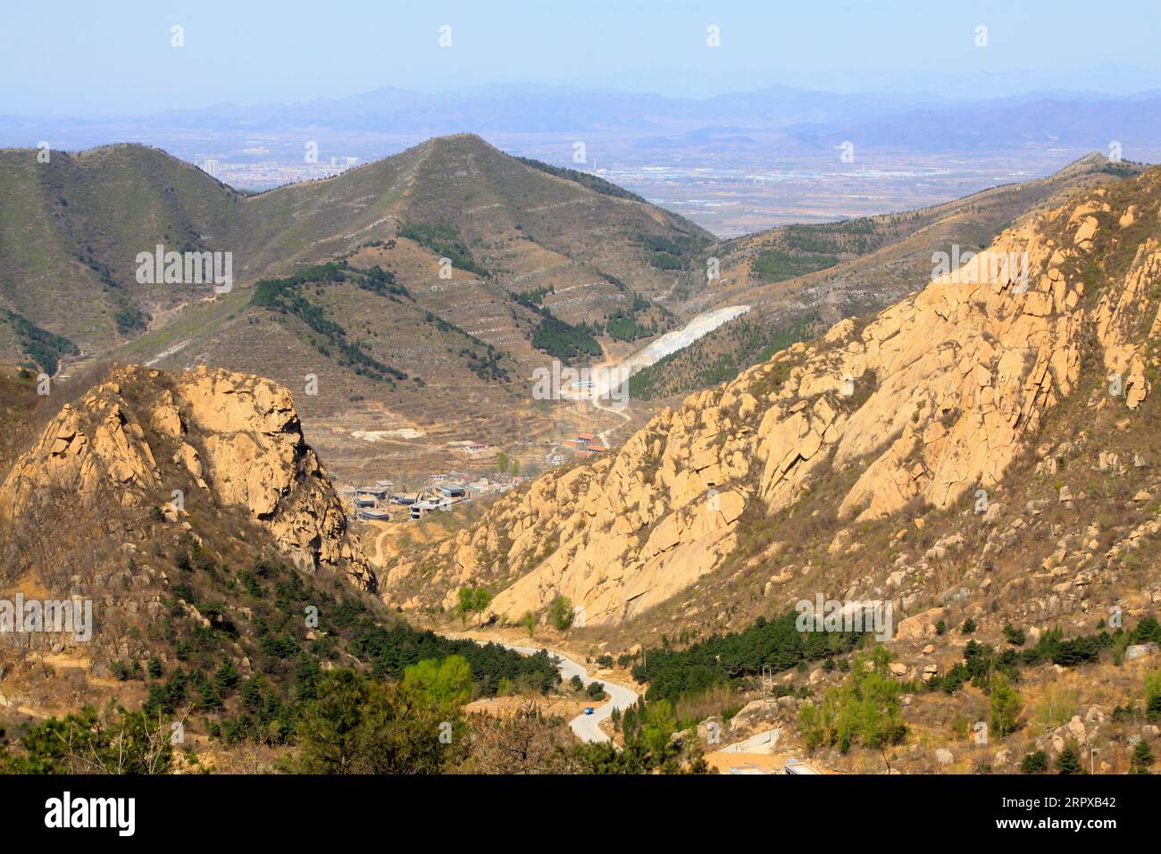 mountain scenery, closeup of photo, tianjin, China Stock Photo - Alamy