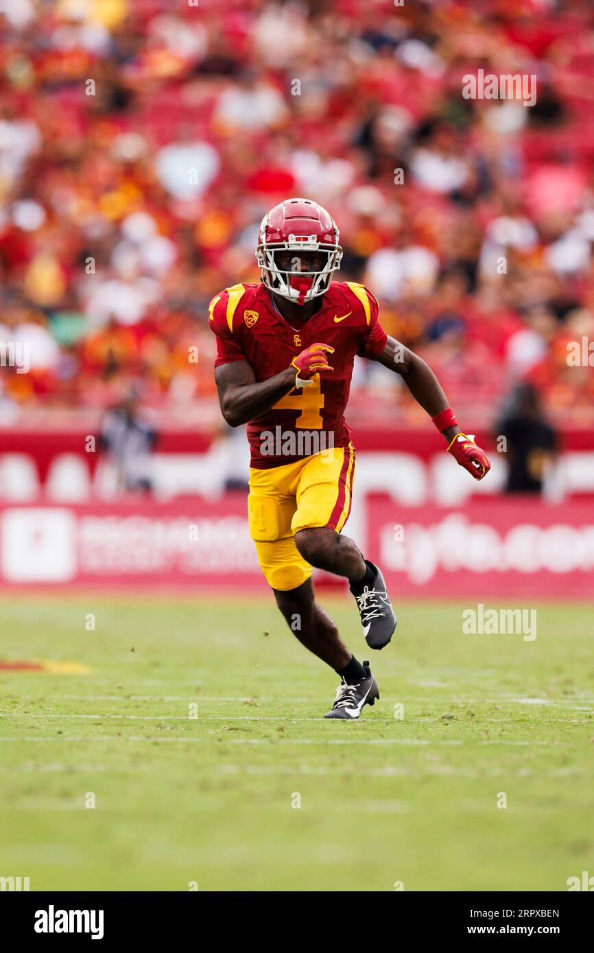 USC Trojans wide receiver Mario Williams (4) runs a route during the ...