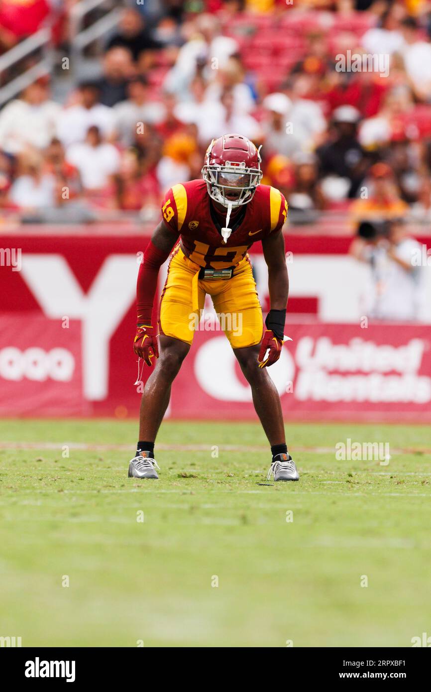 USC Trojans safety Jaylin Smith (19) defends during the NCAA football ...
