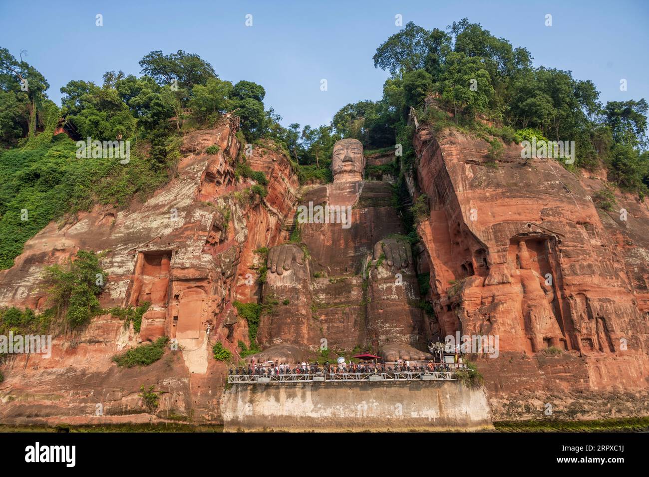 LESHAN, CHINA - SEPTEMBER 5, 2023 - Visitors visit the Leshan Giant ...