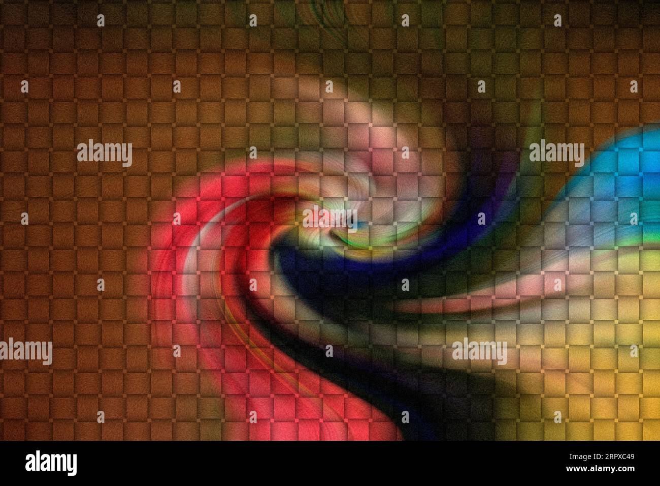 closeup of photo, computer generated weave texture background effect ...