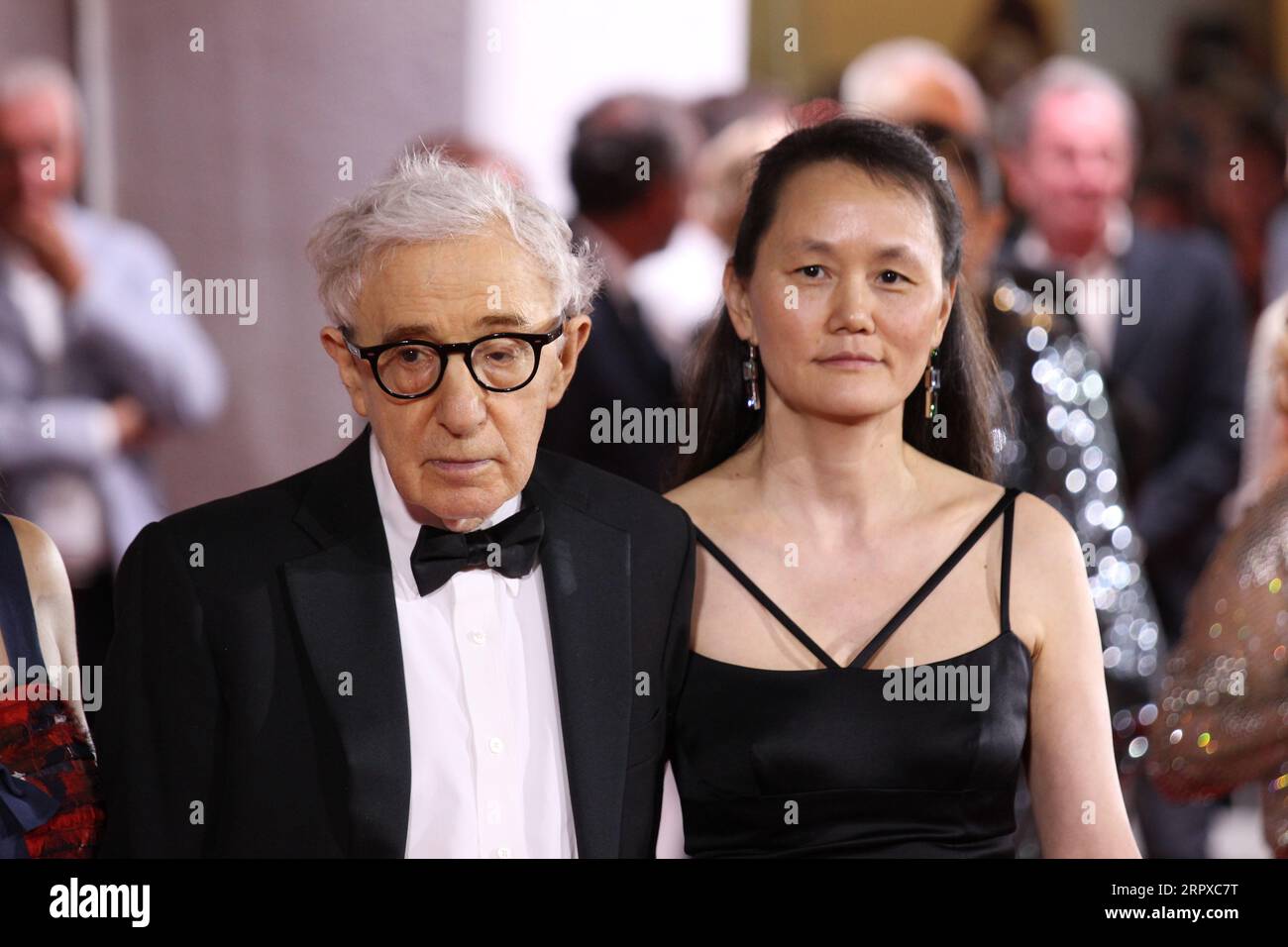 Woody Allen red carpet Venice "Coup de chance" 2023 film festival Stock Photo - Alamy