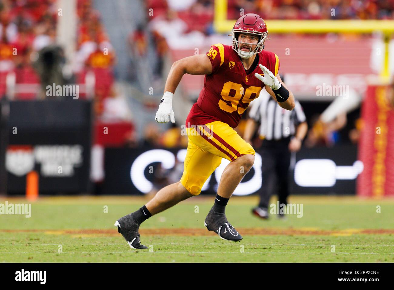 USC Trojans defensive lineman Jack Sullivan (99) defends during the ...