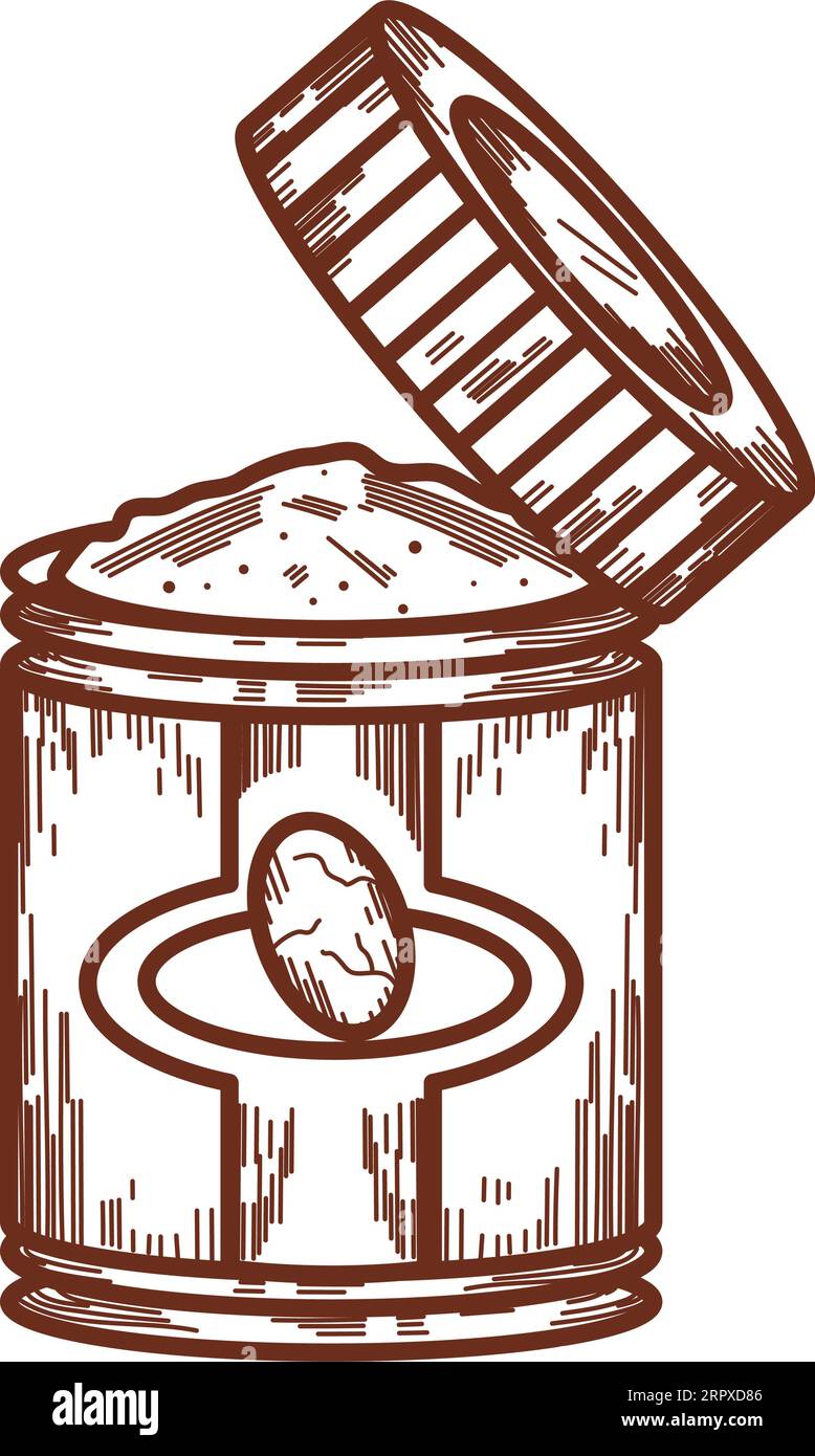 chocolate powder container icon Stock Vector Image & Art - Alamy