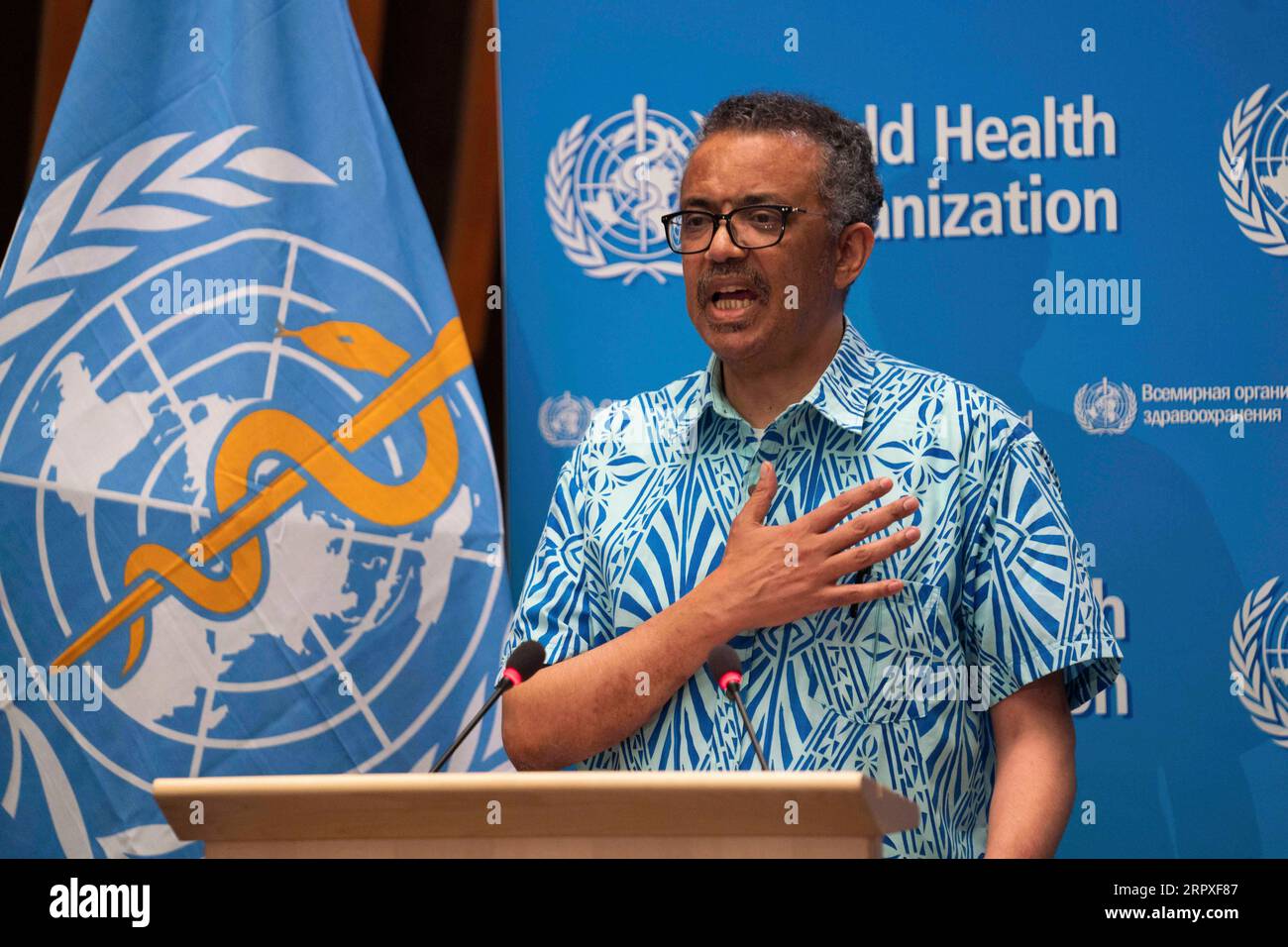 200521 -- BEIJING, May 21, 2020 -- World Health Organization Director ...
