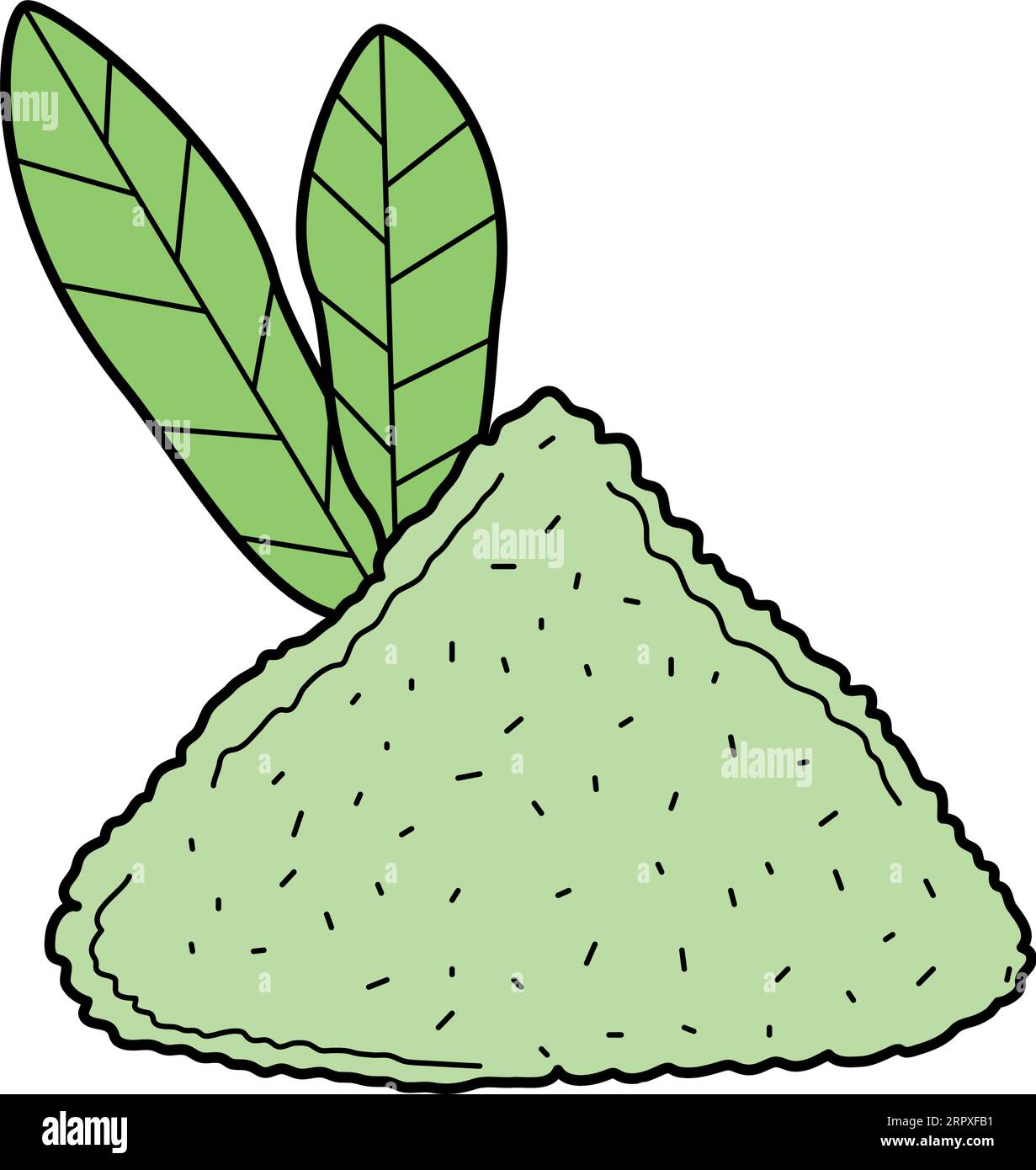 Powdered green tea, matcha, tea, Stock Vector Images - Alamy