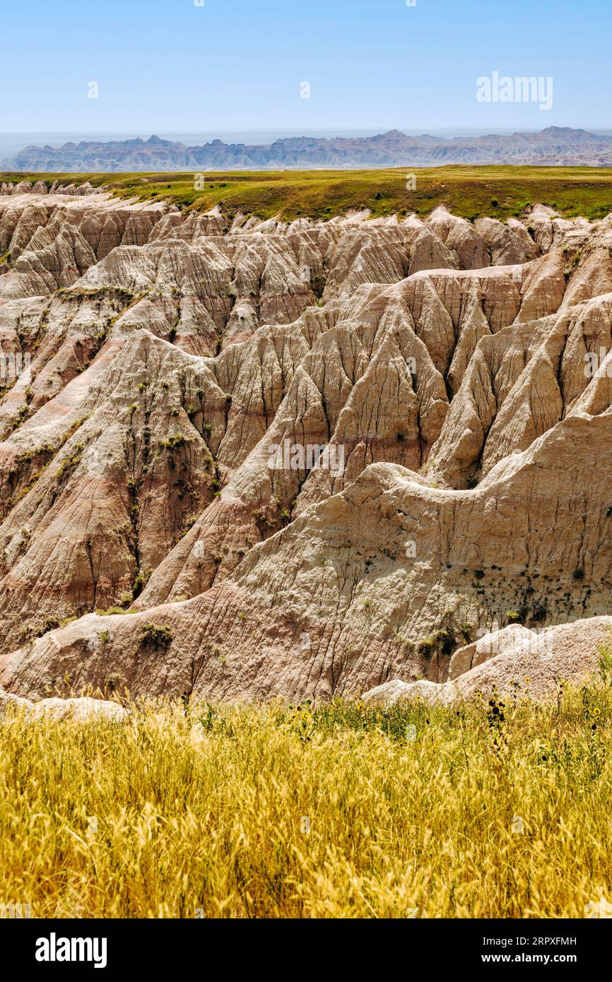 Badlands National Park; White River Valley Overlook; South Dakota; USA ...