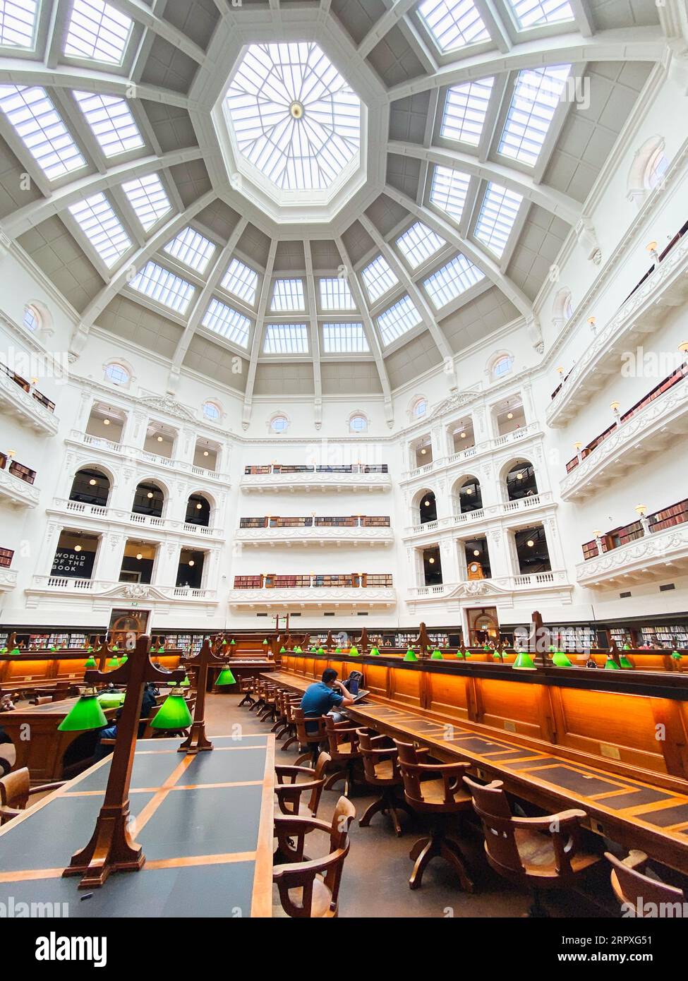 Melbourne, Australia - January 11, 2023: Inside The State Library of ...