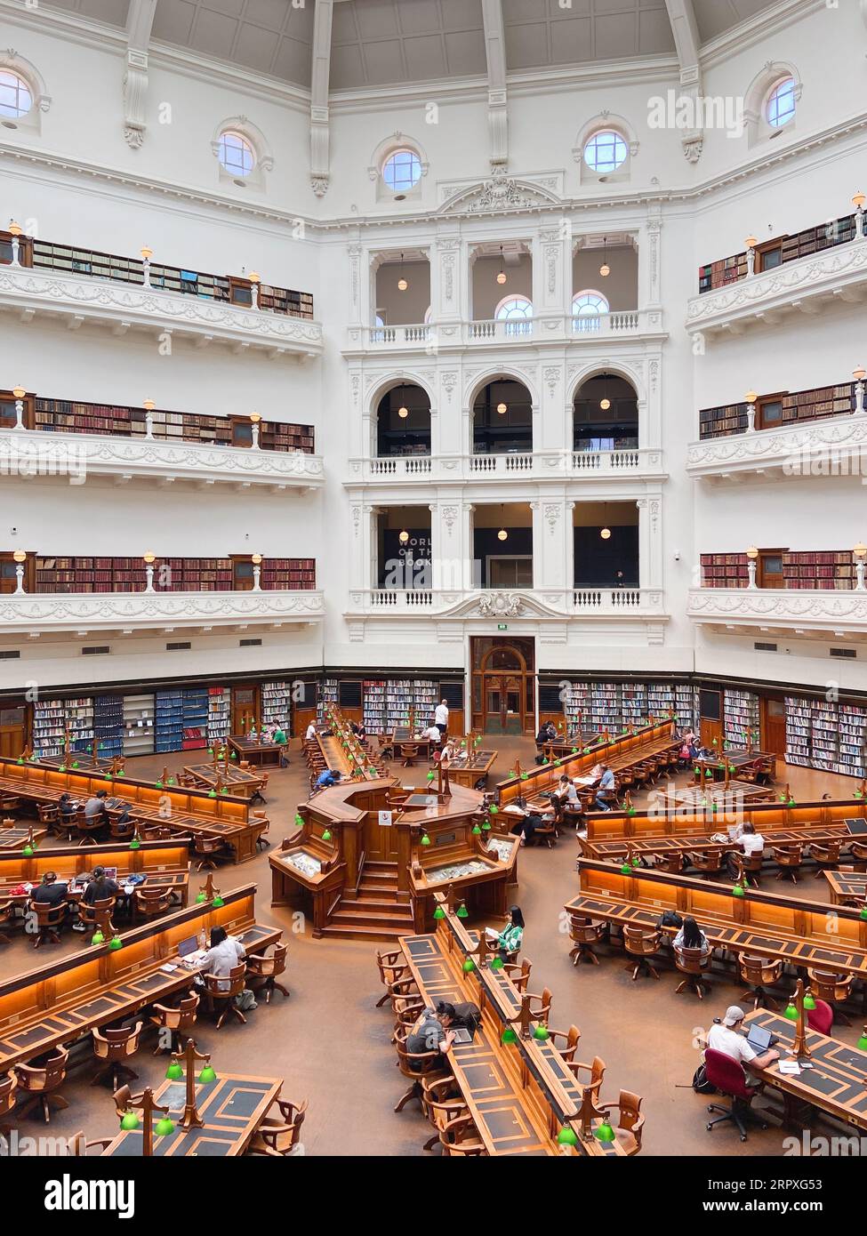 Melbourne, Australia - January 11, 2023: Inside The State Library of ...