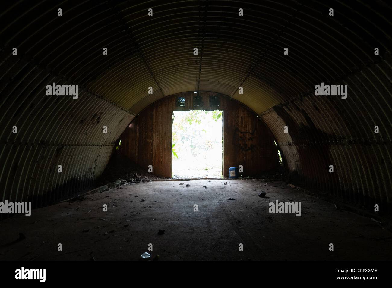 Bora Bora, French Polynesia. 3rd Sep, 2023. A bunker on Bora Bora ...