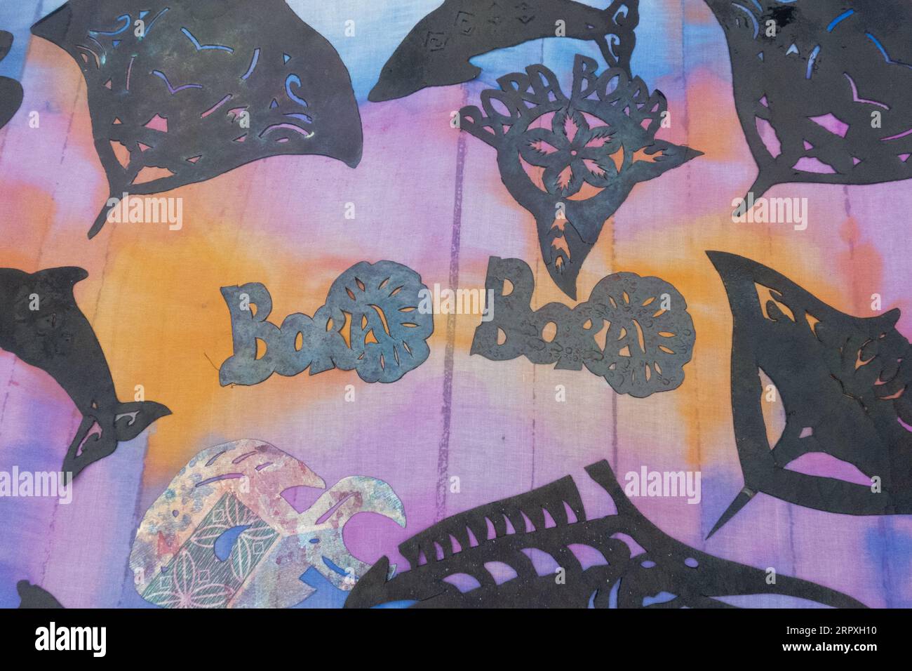 Bora Bora, French Polynesia. 3rd Sep, 2023. A tie dye shop on Bora Bora ...