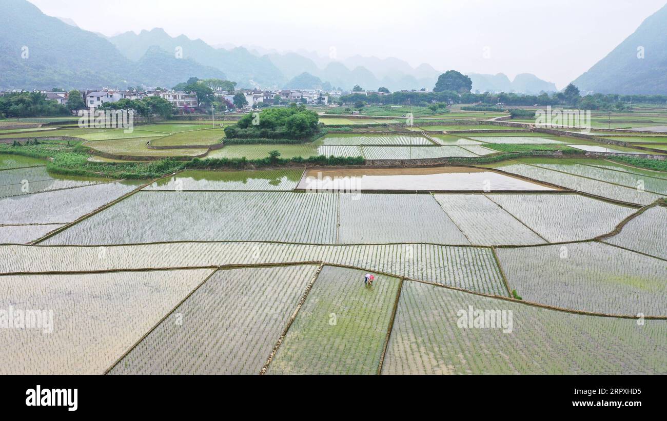 200524 -- QIANXINAN, May 24, 2020 -- Aerial photo taken on May 24, 2020 ...