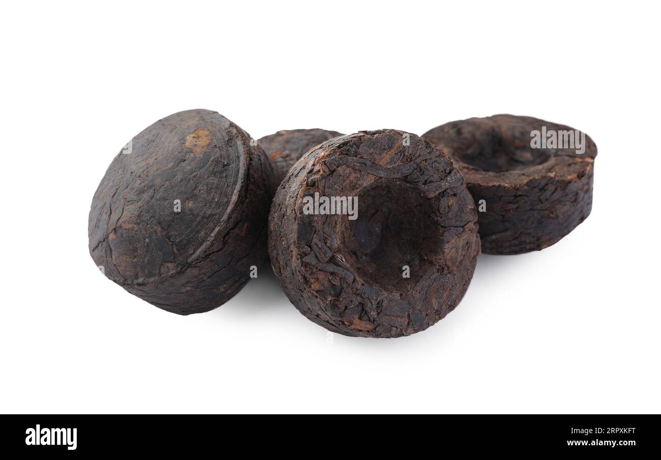 Cake shaped traditional Chinese pu-erh tea isolated on white Stock ...