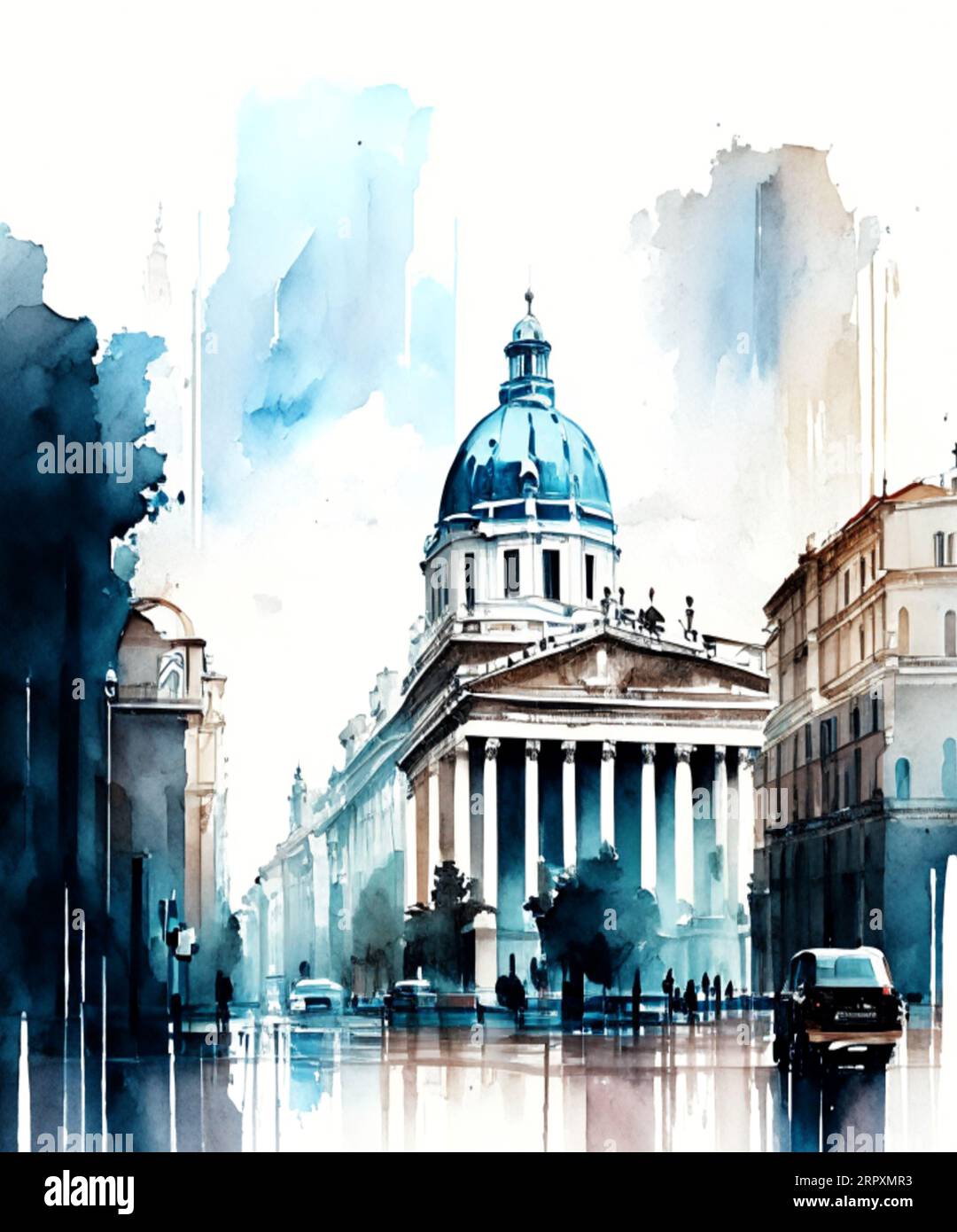 Colosseum rome italy painting hi-res stock photography and images - Alamy