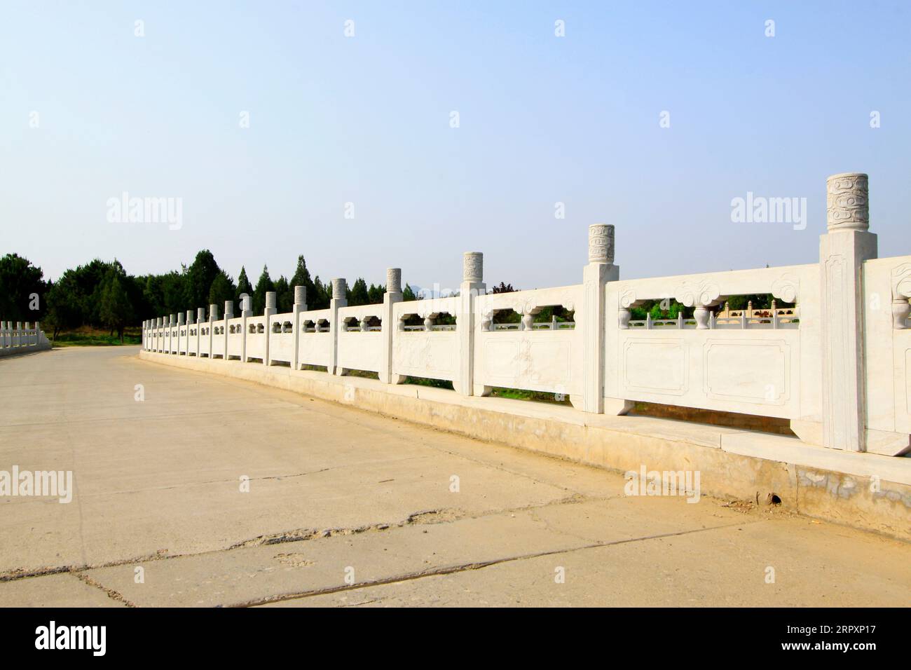 Bridge railings in ancient China, closeup of photo Stock Photo - Alamy