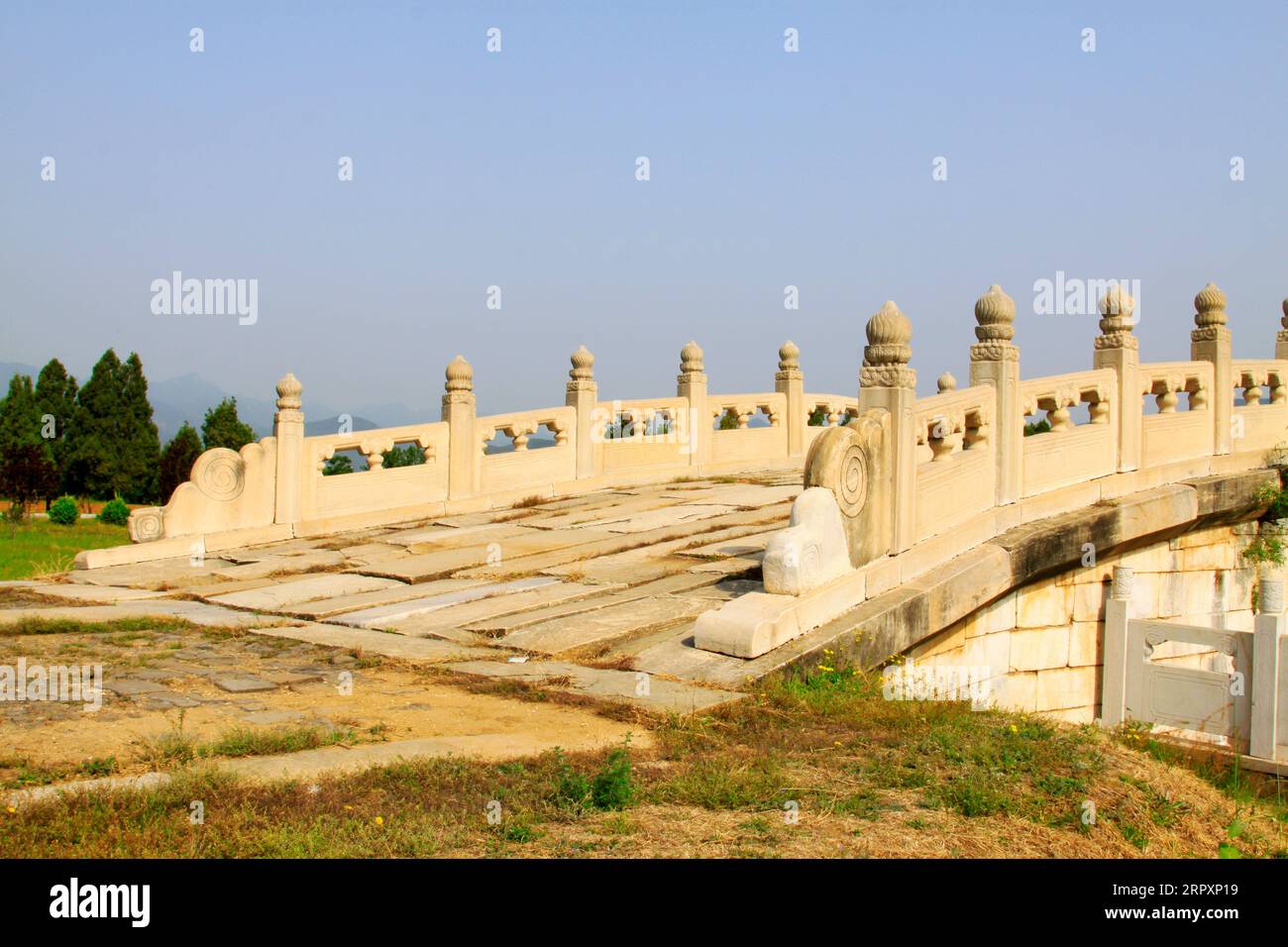 Bridge railings in ancient China, closeup of photo Stock Photo - Alamy