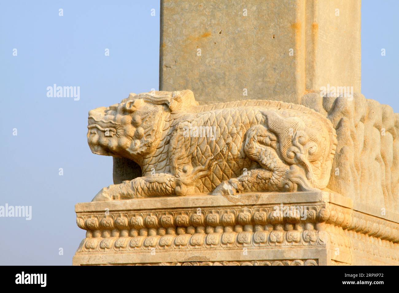 Chinese traditional style rock carvings, closeup of photo Stock Photo ...