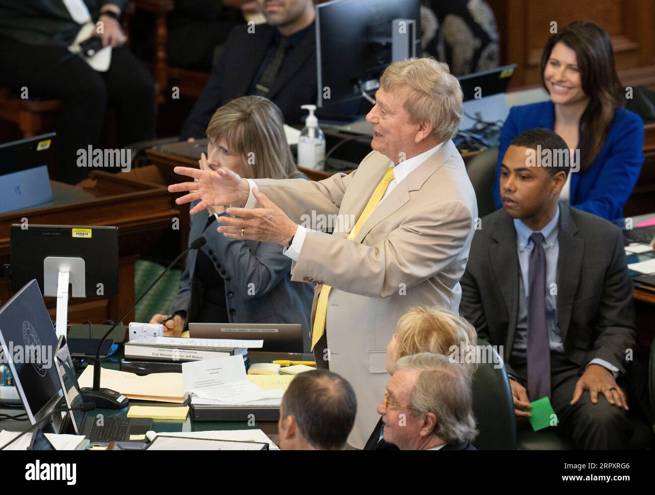 Attorney RUSTY HARDIN objects to a line of questioning during the ...