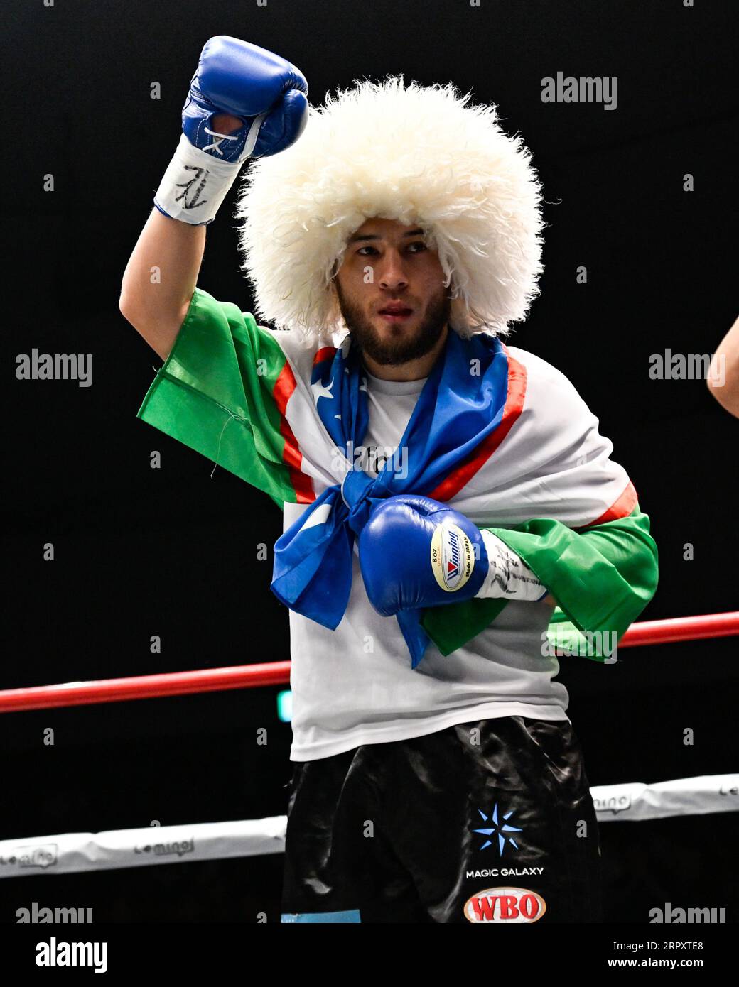 Tokyo, Japan. 30th Aug, 2023. Uzbekistan's Abdurasul Ismoilov enters ...