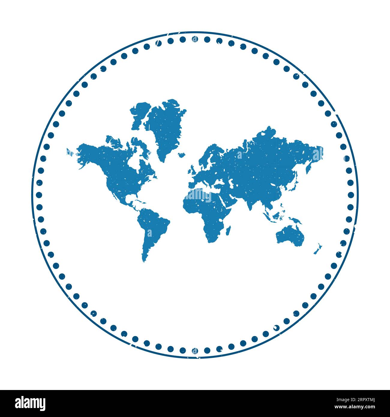 The World sticker. Travel rubber stamp with map of the world, vector ...